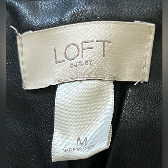 LOFT | Jackets & Coats | New Loft Outlet Faux Leather Moto Jacket ...